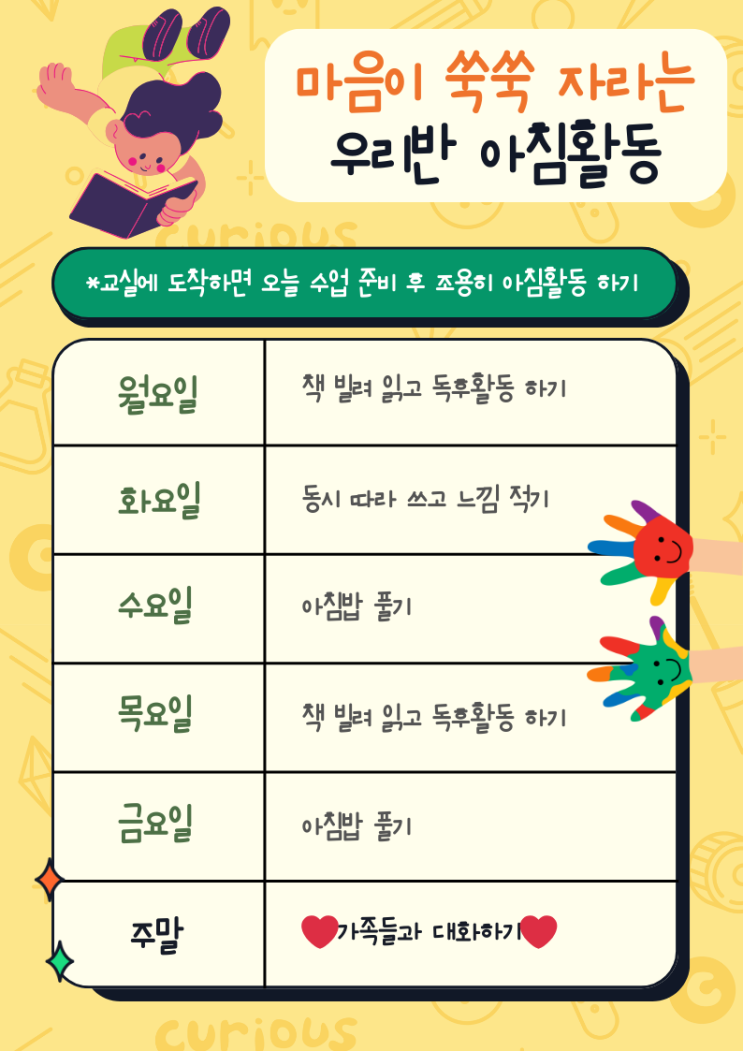 공유 아침활동첫날 활동지 지난해 돌아보기학급 규칙 만들기 네이버 블로그