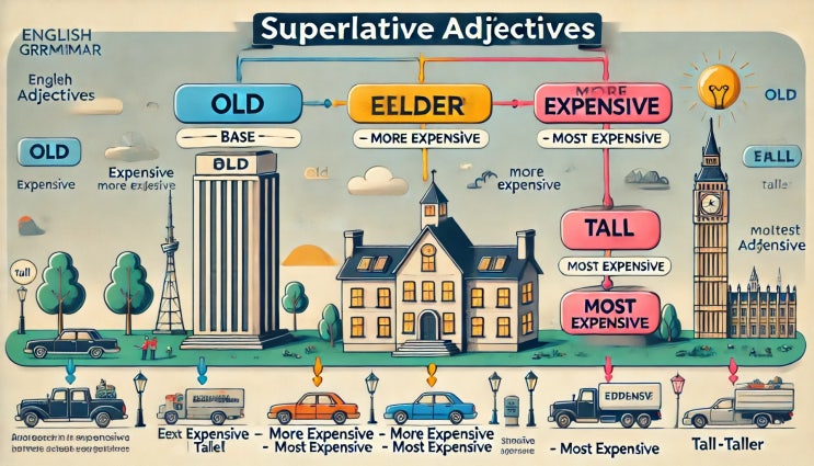 비교급 & 최상급 완벽 정리: older, more expensive, the oldest, the most expensive ...