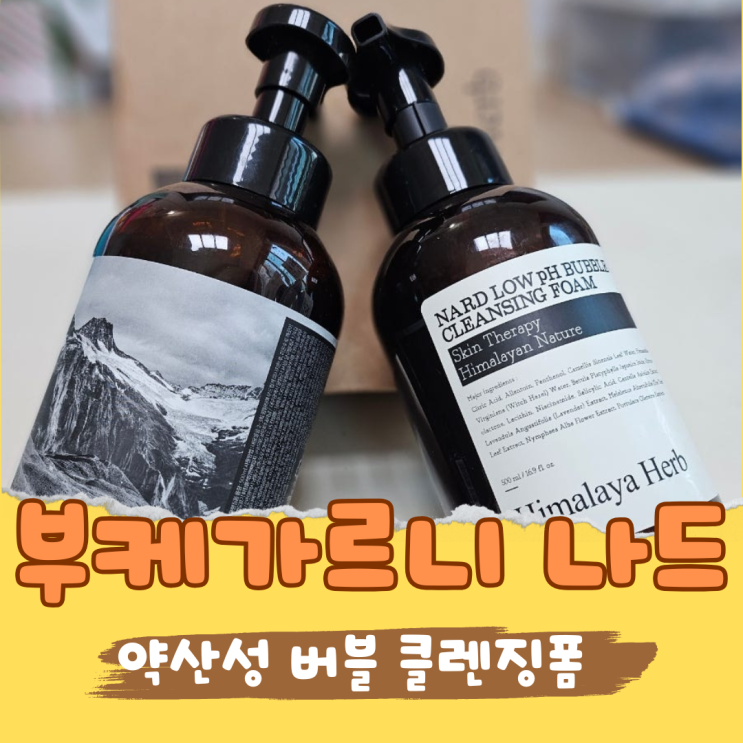 저자극 클렌징 폼 추천 부케가르니 나드 약산성 버블 클렌징 폼 네이버 블로그