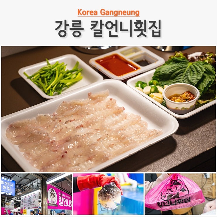강릉 중앙시장 횟집 회센터 먹거리 복어 회포장 네이버 블로그