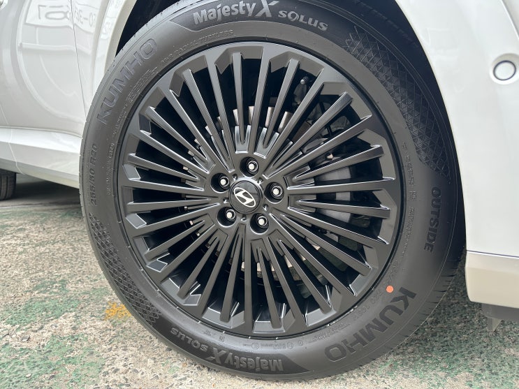 현대 디 올 뉴 팰리세이드 20인치 사틴 블랙 휠 도색 분체도장 : 네이버 블로그