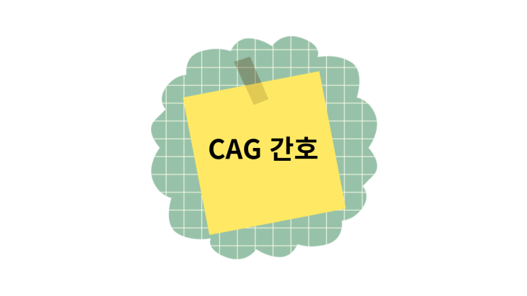 📌 CAG 간호 완벽 가이드! 검사 전·후 필수 주의사항 : 네이버 블로그