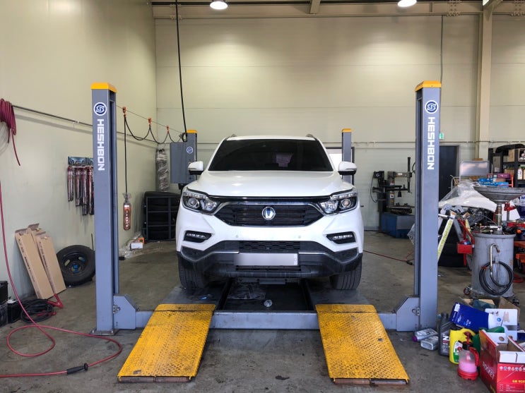 [아산카센터] KGM G4렉스턴 : 부동액혼유, 냉각수엔진오일섞임, 오일필터하우징 교환 : 네이버 블로그