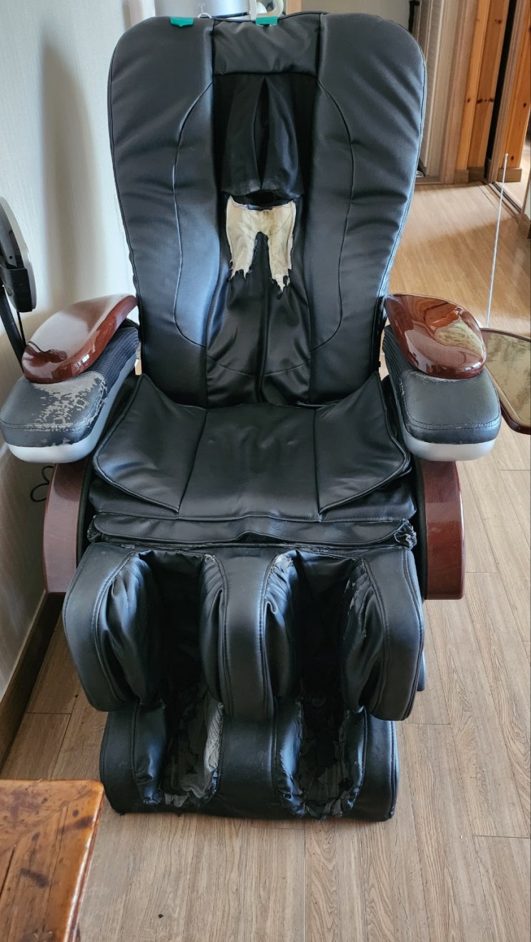 휴테크 안마의자(Hutech) 크로체(HT-9501)/카디날(HT-9500)/수선,리폼,가죽교체/블랙,아이보리,안마의자 천갈이 ...