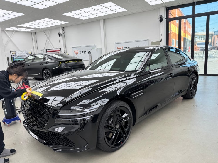 자동차 PPF 필름, 제네시스 G80 블랙 에디션 시공 후기 : 네이버 블로그