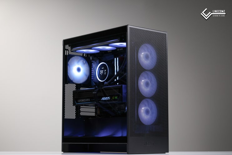 4K 게이밍도 완벽한 RTX 5090 AORUS MASTER & NZXT FULL SET 하이엔드 감성 PC! -라인컴즈 ...