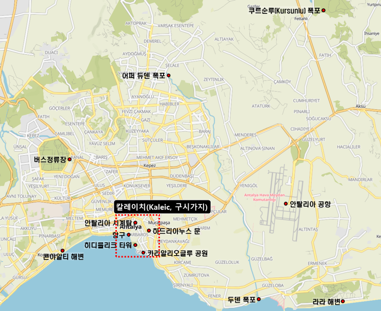 튀르키예 안탄리아 여행지도 Turkiey Antalya : 네이버 블로그