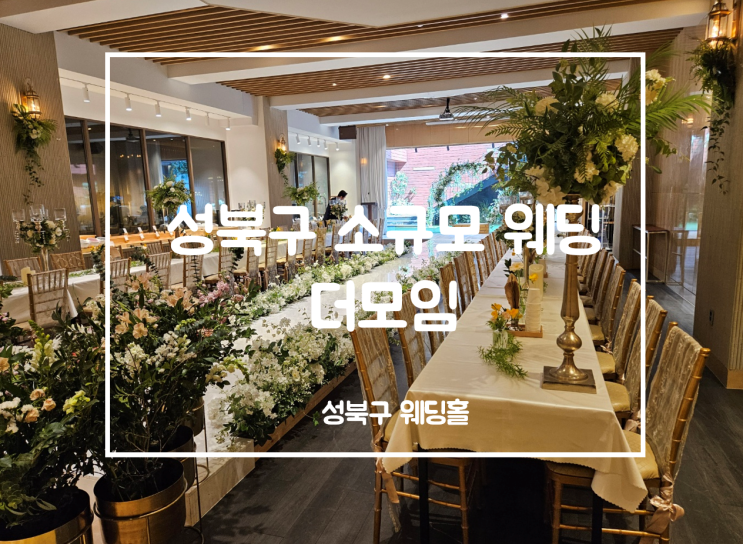 서울 스몰 웨딩 성북구 소규모 웨딩으로 유명한 더모임 홀투어 및 뷔페 후기 서울 하우스 웨딩 네이버 블로그