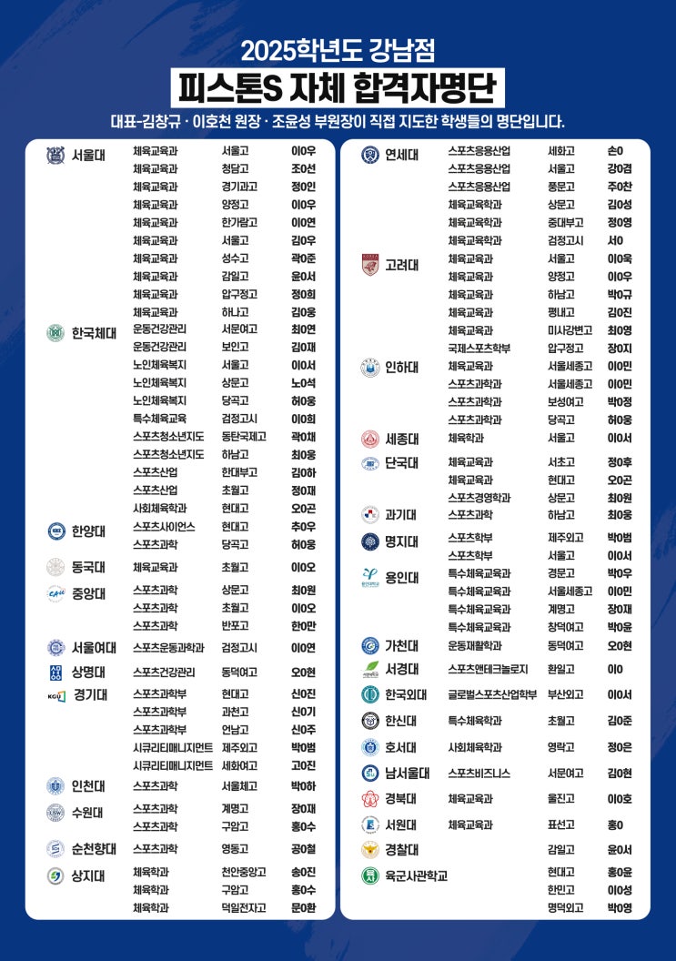 [강남체대입시] 강남피스톤S 3월 1주차 수업일지 : 네이버 블로그
