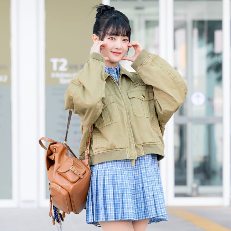 민니의 여자 봄코디 20대 명품 백팩 미우미우 가방 추천 네이버 블로그