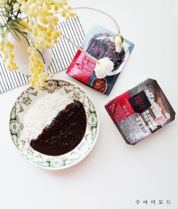 간편식 짜장밥 레시피 더미식 덮밥소스 직화 짜장소스 : 네이버 블로그