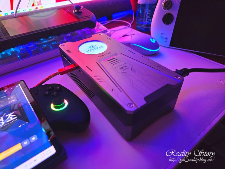 UMPC 및 노트북 외장그래픽(EGPU) RTX 4090 성능은 어느정도!? SGWZONE EGPU(엔비디아) V2 모델!! 흑갈리+리전고 Z1E 커스텀들도 그냥 연결하면 ...