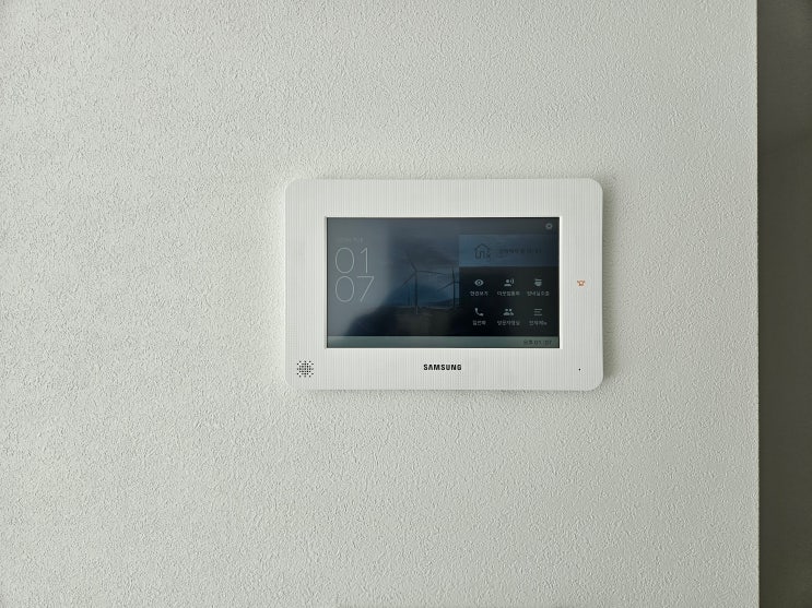 사직동 쌍용예가아파트 삼성 10인치 홈오토 SHT-8820 비디오폰 설치 : 네이버 블로그