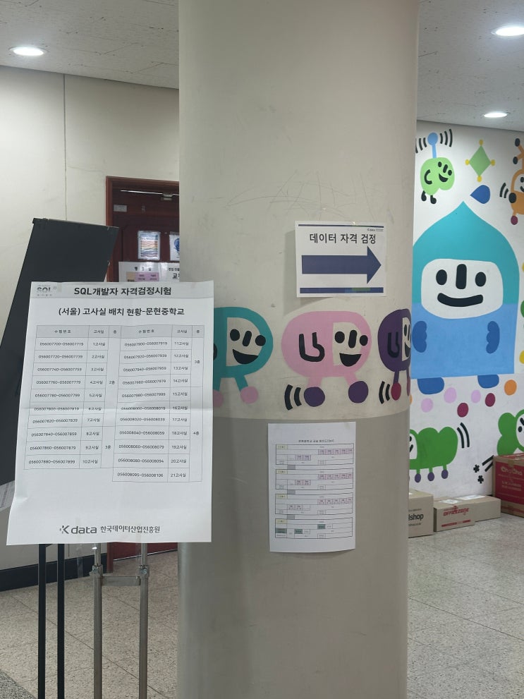 56회 SQLD 시험 후기 (수험표 미지참, 공부법) : 네이버 블로그