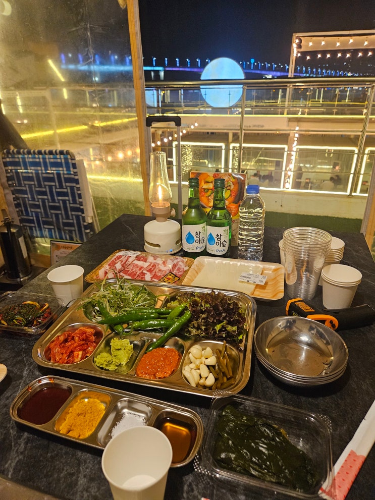 부산 영도 캠핑 분위기 바베큐 고기 맛집 몽작 네이버 블로그