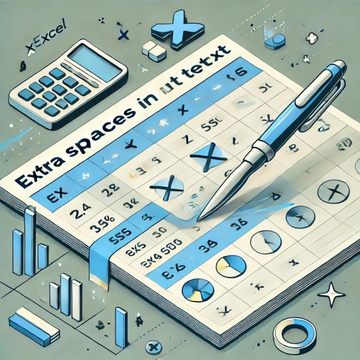 엑셀 TRIM 함수: 불필요한 공백을 한 번에 정리하는 비법! : 네이버 블로그