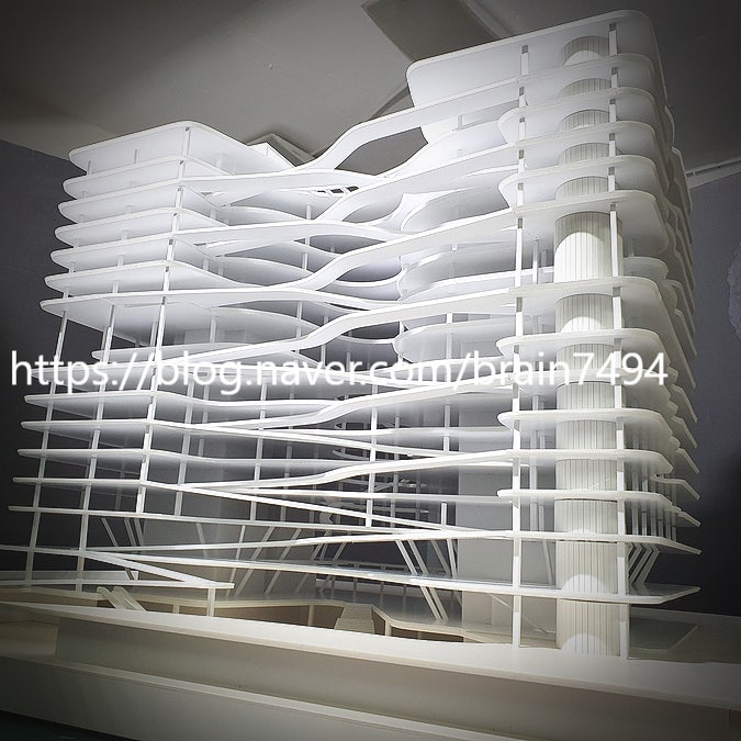 AMOS DESIGN / 건축모형 - 곡선형태 건물을 위한 원형, 곡선 재단작업과 조립 : 네이버 블로그