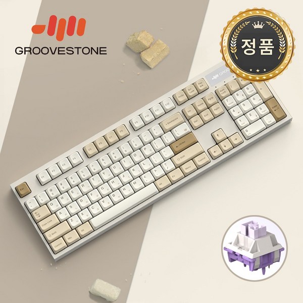 놓지지 말아야 할 엠스톤 그루브스톤 GV10 인절미 GA 저소음밀키축 38G 예쁜 풀윤활 사무실 사무용 키보드, 특징 : 네이버 블로그
