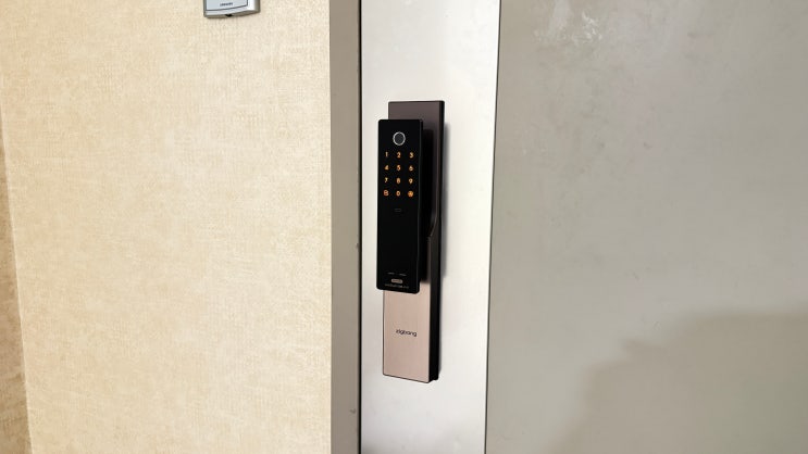 청주 복대동 지웰시티1차에 직방[구,삼성]지문인식도어락 SHP-P52F설치 : 네이버 블로그