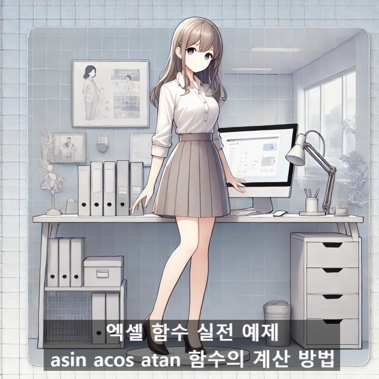 엑셀 함수 실전 예제: asin acos atan 함수의 계산 방법 : 네이버 블로그