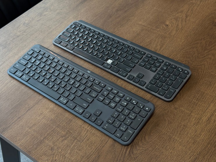로지텍 K950 vs mx keys 비교 사무용 키보드 후기 : 네이버 블로그