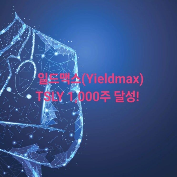 일드맥스(Yieldmax) TSLY 1,000주 달성! : 네이버 블로그