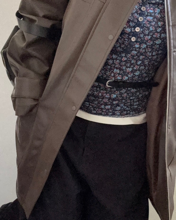 158cm/60kg 통통녀 레더자켓 코디🥥 : 네이버 블로그