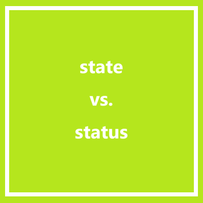 state vs. status : 네이버 블로그