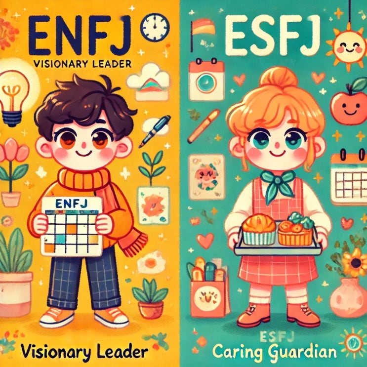 MBTI 성격유형 ENFJ vs ESFJ 유사점 차이점 : 네이버 블로그