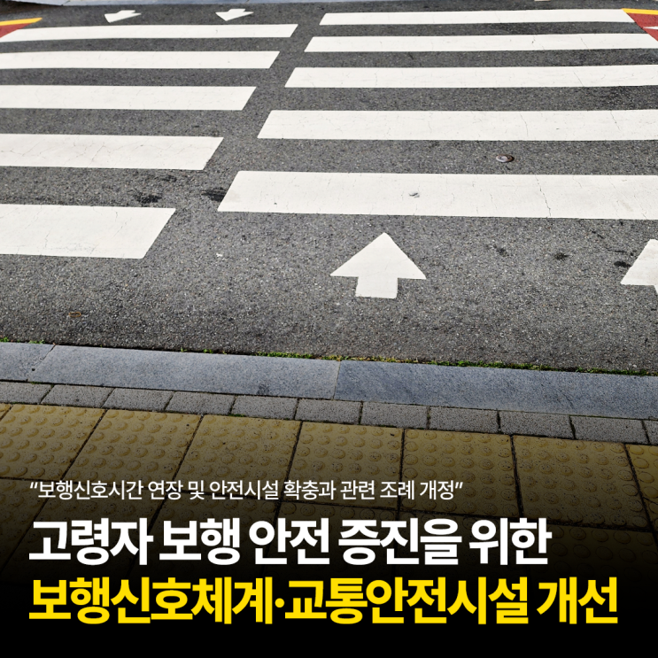 제주 자치경찰단 고령자 보행 안전 위한 신호체계·시설 개선 : 네이버 블로그