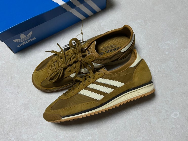 아디다스 SL 72 OG 브론즈 스트라타 크림 화이트 리뷰 사이즈 실물 착샷 슈즈깡 JH8656 : 네이버 블로그