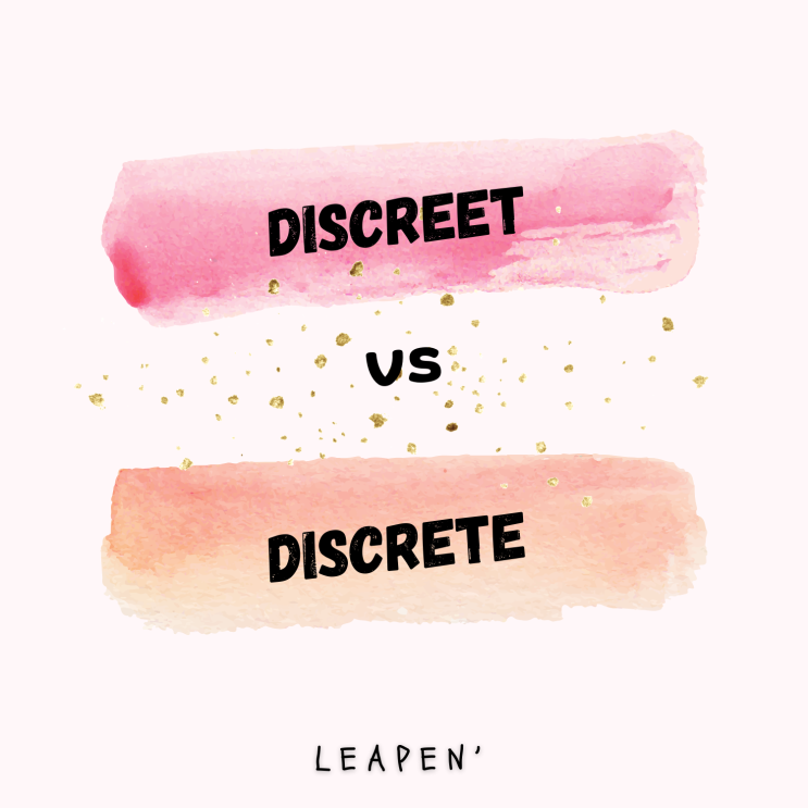 비즈니스 면접영어 - "Discreet vs Discrete" : 네이버 블로그