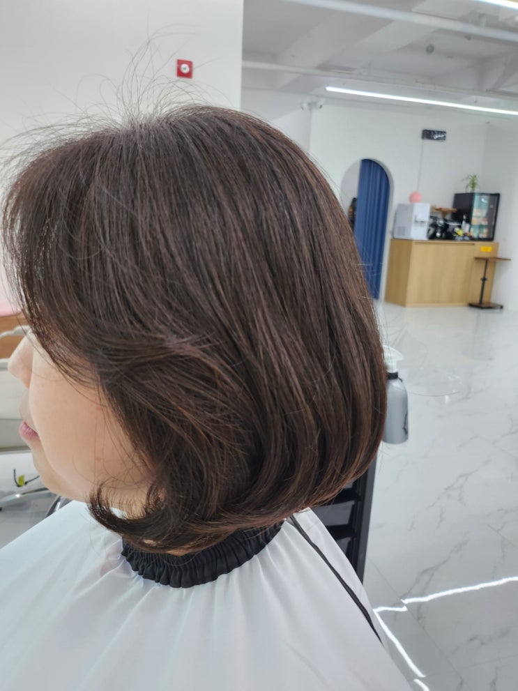시술후기 단발레이어드c컬펌 희진실장 에이바헤어 파주동패초롱꽃마을점 네이버 블로그