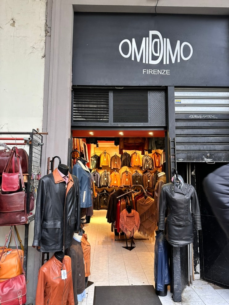 피렌체 중앙시장 가죽자켓 추천 가게 omidimo 구매 후기 : 네이버 블로그