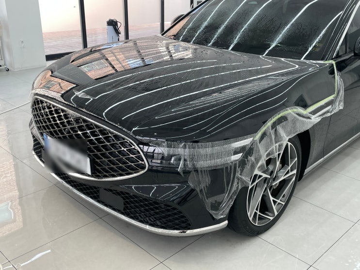 제네시스 G90 본넷&도어 PPF 보호필름 시공기 : 네이버 블로그