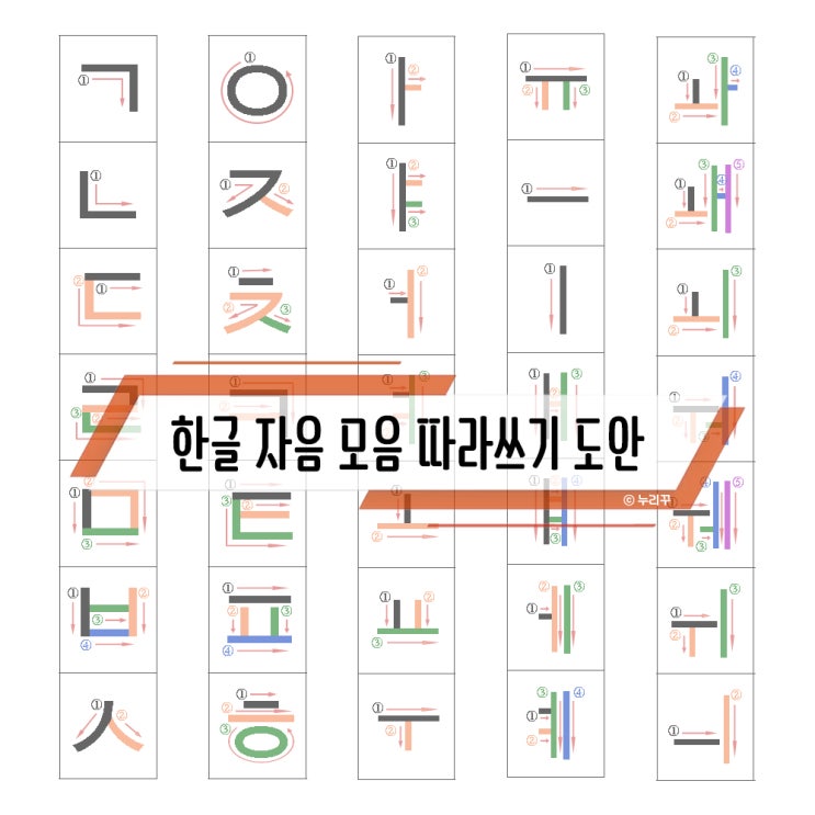 6세 한글가르치기 7세 한글공부 자음 모음 따라쓰기 엄마표 유아 한글학습지 도안 : 네이버 블로그