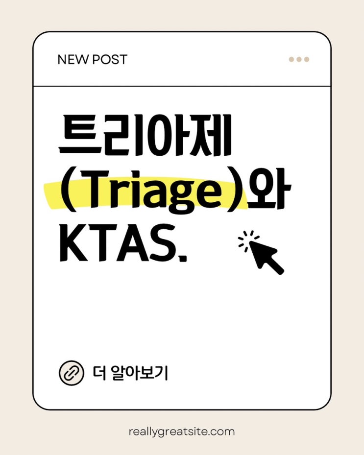 트리아제(Triage)와 KTAS: 응급 상황에서 생명을 구하는 시스템 : 네이버 블로그