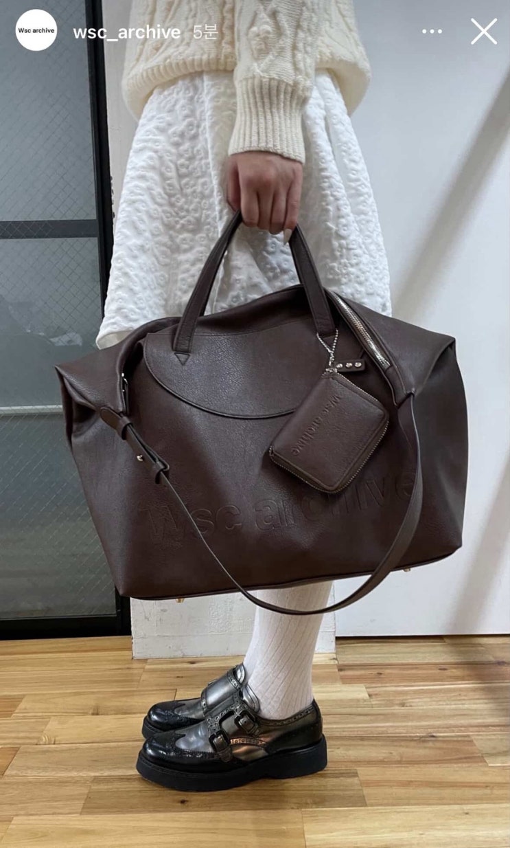 [Wsc archive] 더블에스씨 Dumble 3-way large bag 브라운 가방 구매 후기 리뷰 (교환 엔딩😭 ...