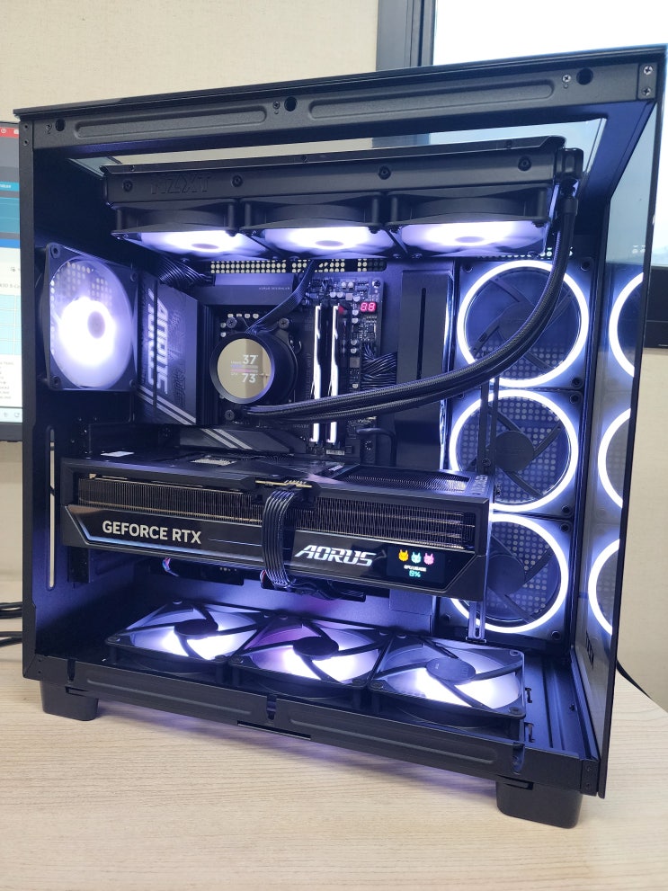 [251001] AMD 라이젠 9800X3D, RTX 5090, NZXT 블랙 하이엔드 게이밍 pc / 컴나스 중구점 (본점 ...