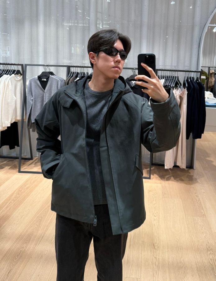 코스 COS 25FW 남자가을코디 테크니컬 코튼 후드 재킷 착용 후기 사이즈 추천 : 네이버 블로그