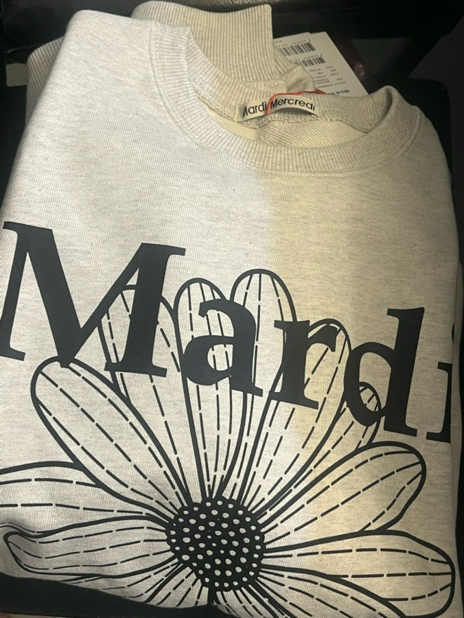마르디 메크르디 SWEATSHIRT FLOWERMARDI_OATMEAL BLACK : 네이버 블로그