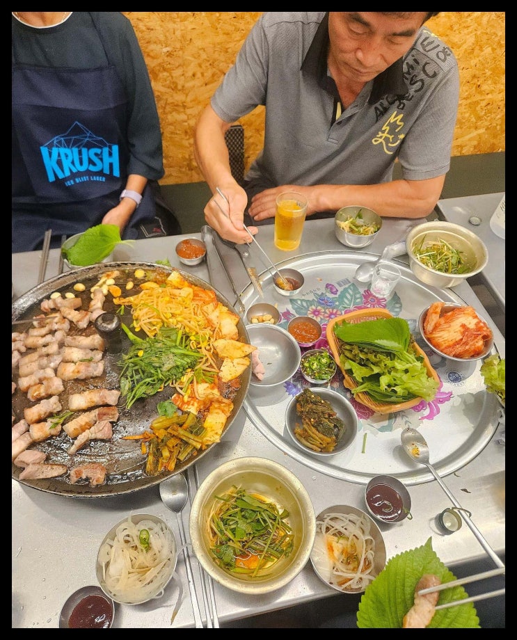 목구멍 경기광주점에서 꼭 먹어봐야 할 7가지 메뉴 미박삽겹살과 비빔면의 환상 조합 : 네이버 블로그