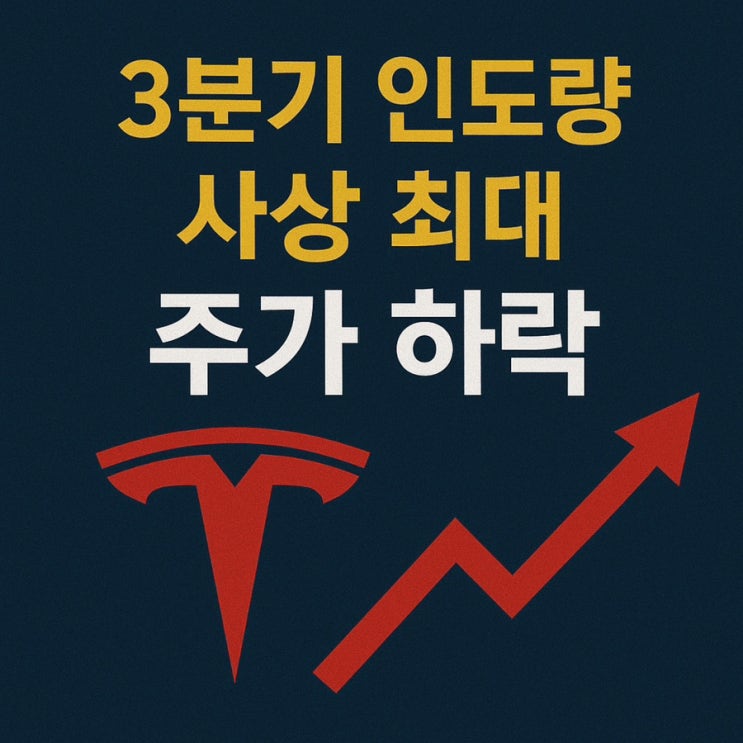 3분기 인도량 사상 최대지만 주가 급락한 테슬라 전망은? : 네이버 블로그