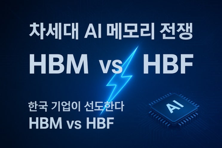 HBM vs HBF 완전 비교｜차세대 AI 메모리의 미래 : 네이버 블로그