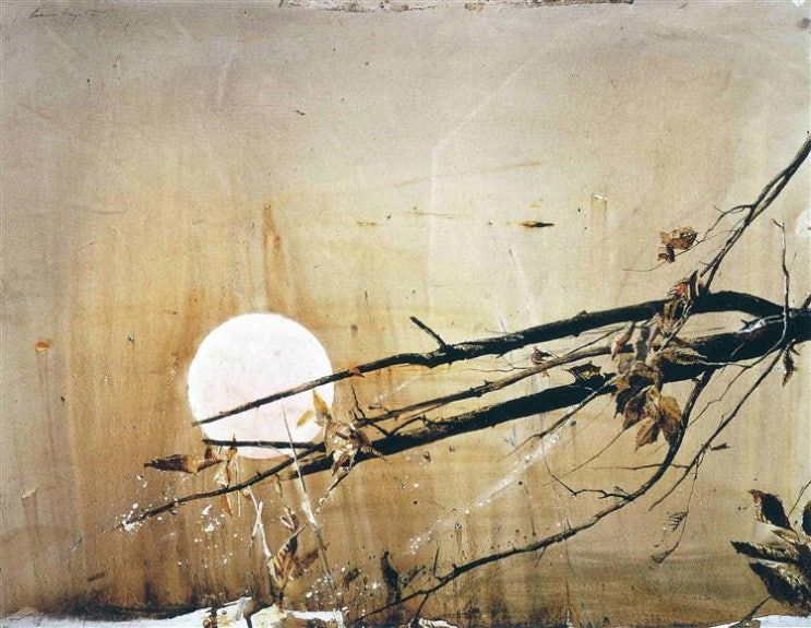 와이어스(Andrew Wyeth)가 그린 동양화 같은 분위기의 풍경화 '보름달' : 네이버 블로그