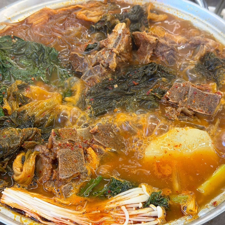 군산 감자탕 맛집 맛나감자탕 진한 국물에 푸짐한 한상 : 네이버 블로그