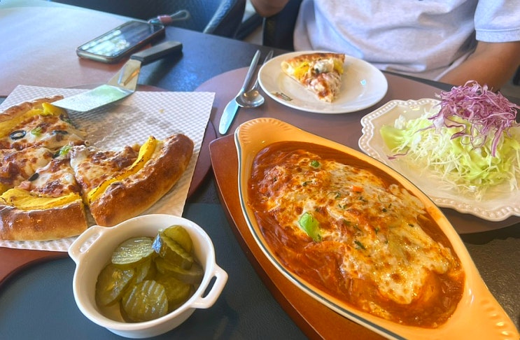 🍕군산피자맛집 데이트추천~ 피자도 스파게티도 완벽했던 데니스모아후기🍕 : 네이버 블로그