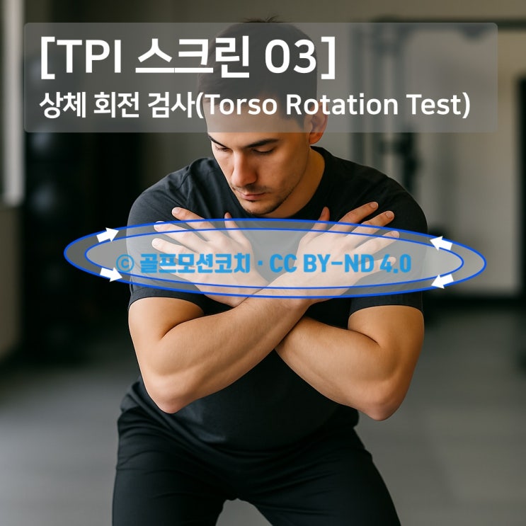 [TPI 스크린 03] 상체 회전 검사(Torso Rotation Test) — 바디‑스윙 커넥션 | 골프모션코치 : 네이버 블로그