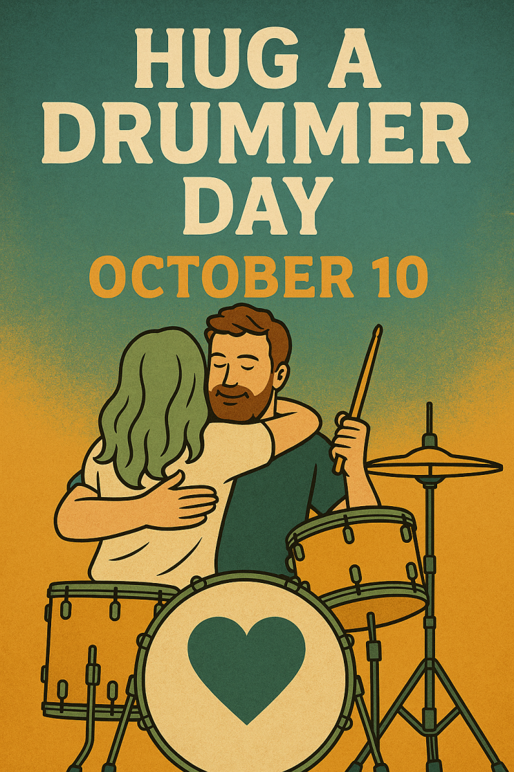 10월 10일의 또다른 기념일!! '드러머 안아주기의 날' (Hug a Drummer Day) 🥁💚 : 네이버 블로그