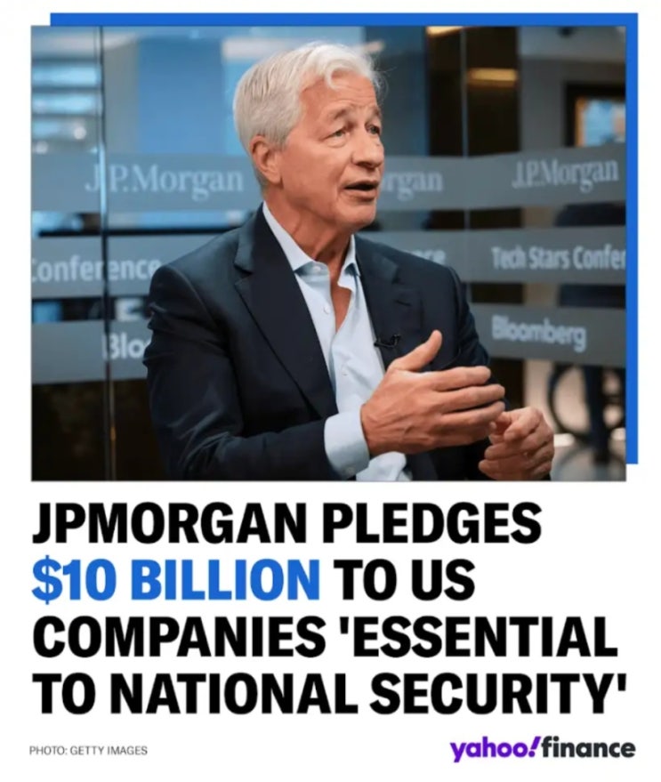 JPMorgan pledges $10 billion to US companies 'essential to national ...